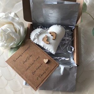 Baby Loss Heart Memory Box, Twin Miscarriage Remembrance, Personalised ...