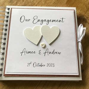 Our Engagement Photo Album, Engagement Memory Book, Engagement Party ...
