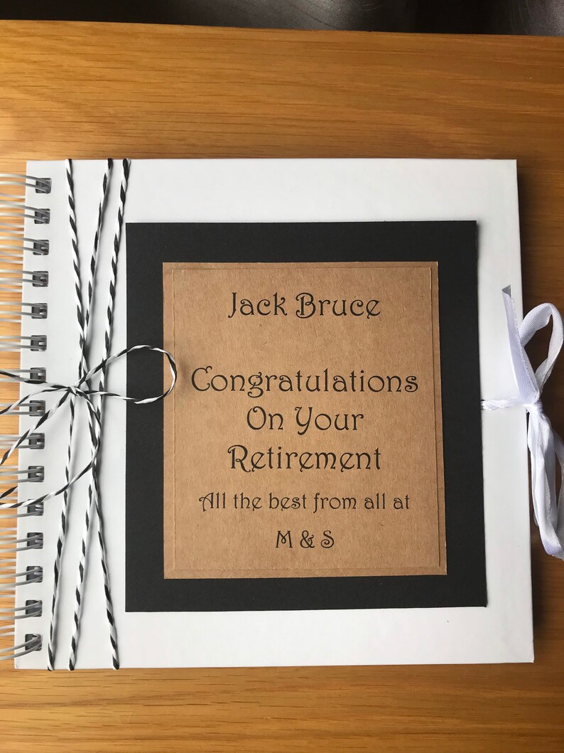 Handmade Retirement Photo Album: Memory Keepsake Scrapbook - Etsy