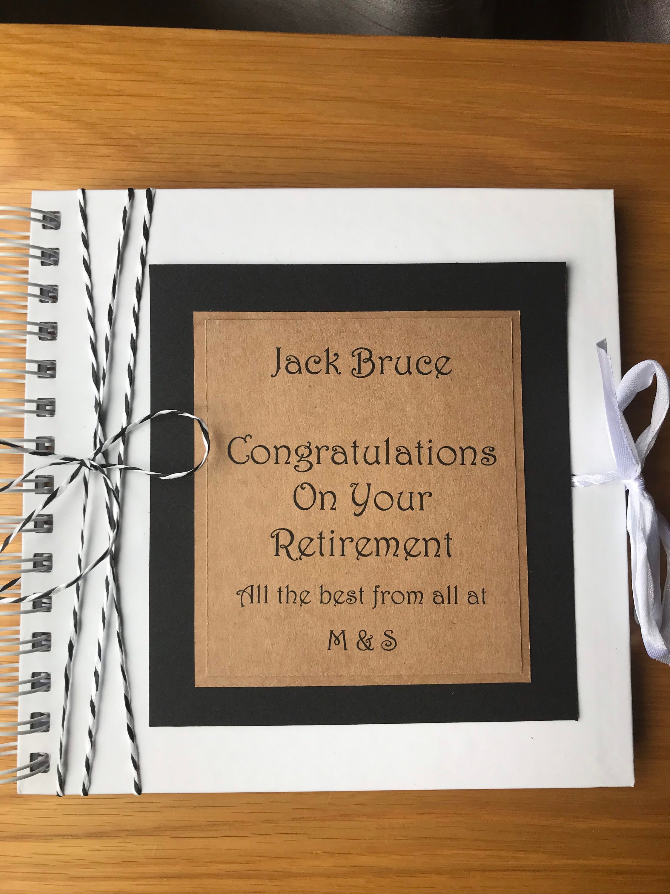 Handmade Retirement Photo Album: Memory Keepsake Scrapbook - Etsy