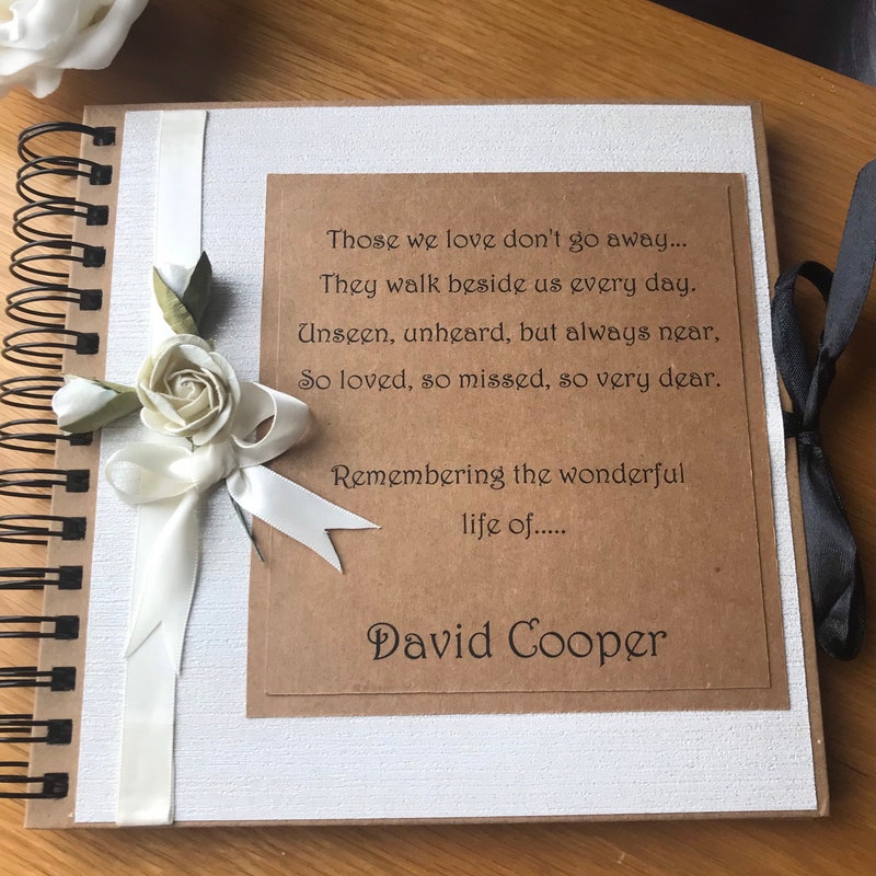 Condolence Book - Etsy