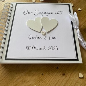 Our Engagement Photo Album, Engagement Memory Book, Engagement Party ...