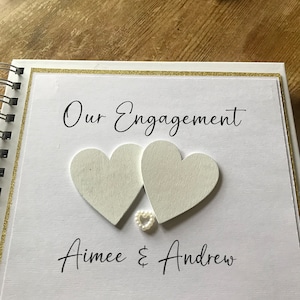 Our Engagement Photo Album, Engagement Memory Book, Engagement Party ...