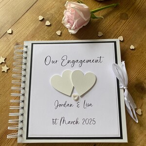 Our Engagement Photo Album, Engagement Memory Book, Engagement Party ...