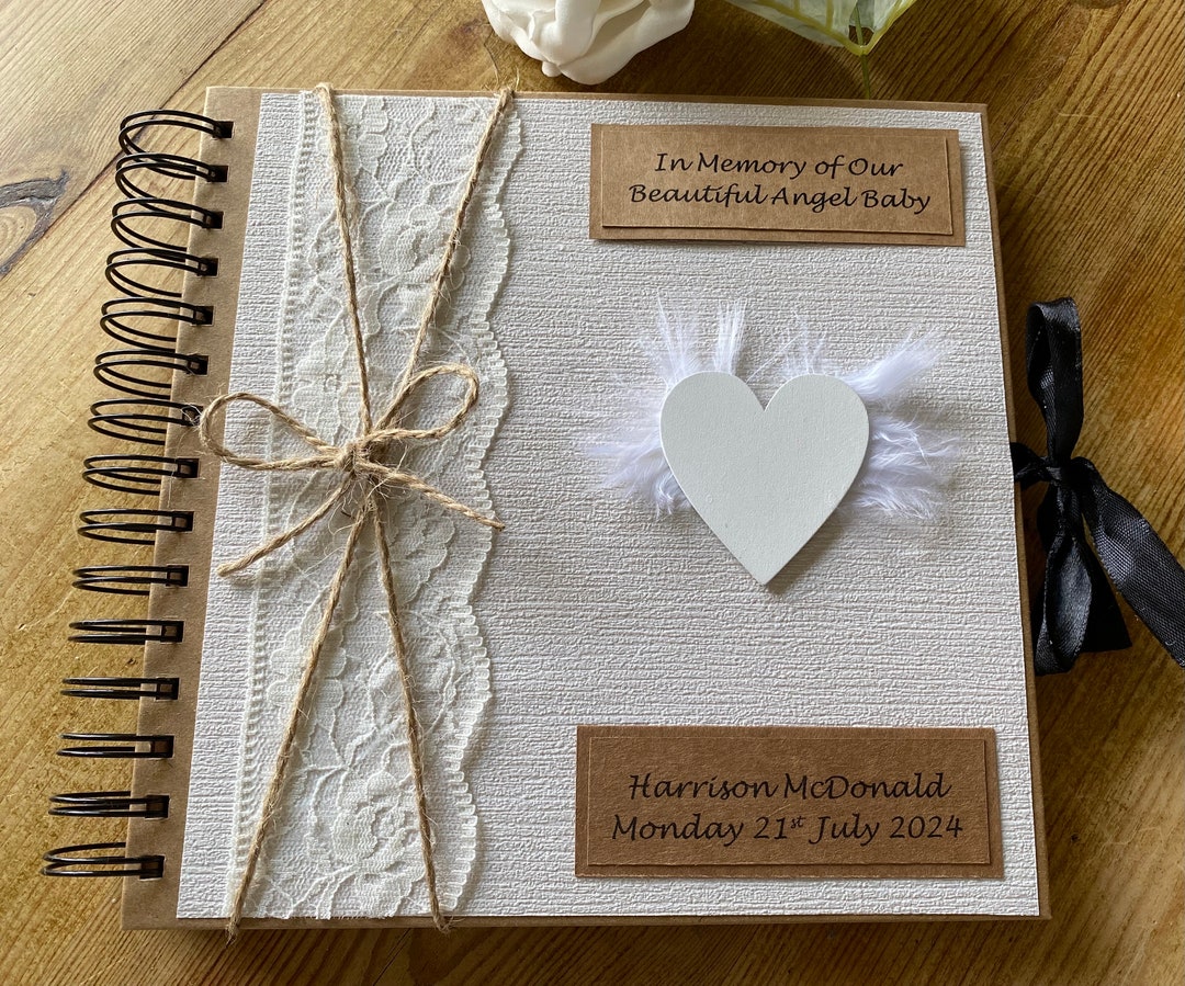 Personalised Angel Baby Memorial Album: Infant Loss Keepsake - Etsy