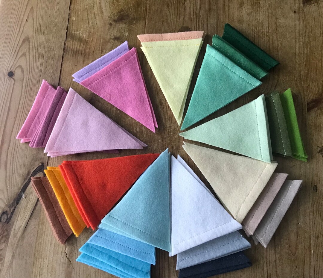 Build Your Own Felt Bunting Flags, Custom Bunting Flags, You Choose ...