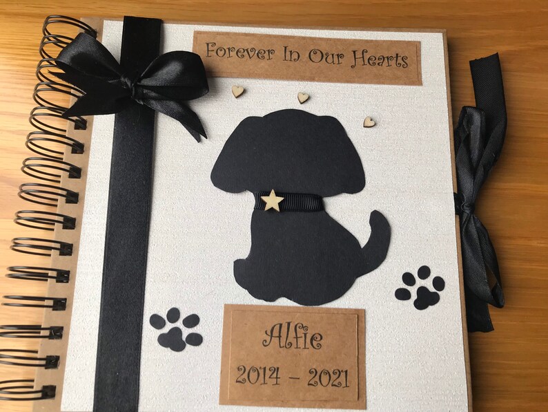 Cat/dog Memory Book Personalised Pet Keepsake Album Custom - Etsy