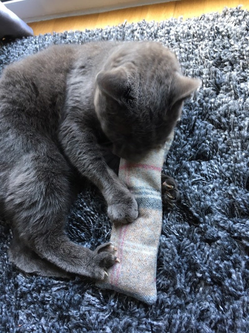 Large Tartan Catnip Kicker-kitty Kickers-handmade Tweed Cat | Etsy