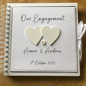 Our Engagement Photo Album, Engagement Memory Book, Engagement Party ...