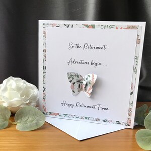 Personalised Retirement Card, Good Luck in Your Retirement, Handmade ...