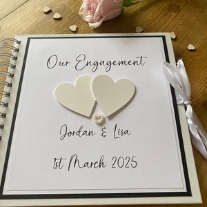 Our Engagement Photo Album, Engagement Memory Book, Engagement Party ...