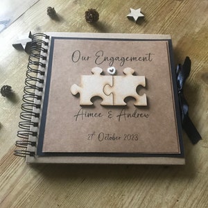 Our Engagement Photo Album, Engagement Memory Book, Engagement Party ...