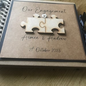 Our Engagement Photo Album, Engagement Memory Book, Engagement Party ...
