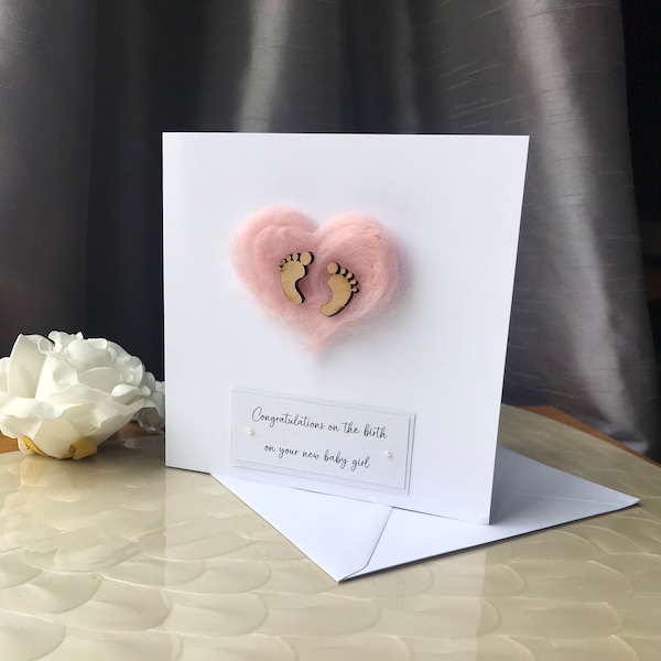 Handmade Baby Card - Etsy