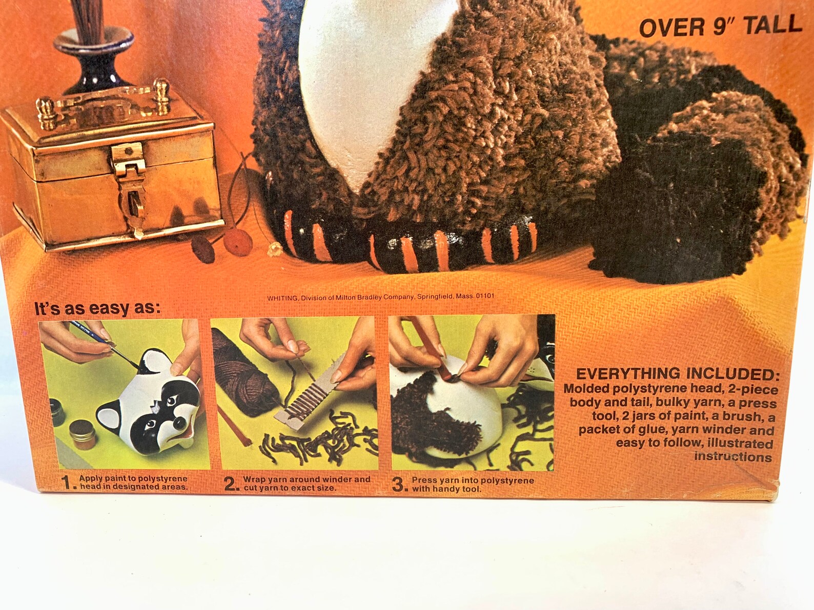 Vintage Yarn Critter Randy Raccoonyarn Animal Craft - Etsy