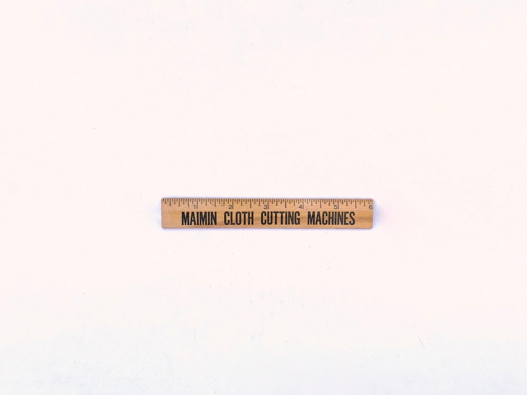 Antique Wood Ruler: Maimin Cloth Cutting Machines, San Francisco - Etsy