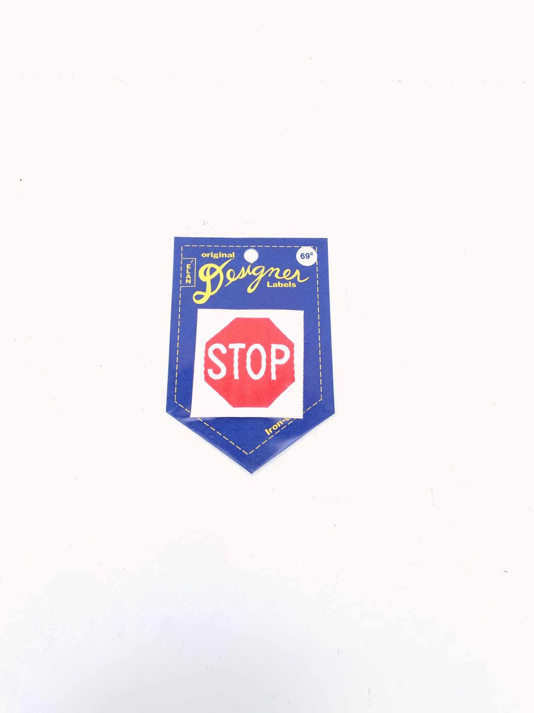 Vintage Red STOP Light Red STOP Sign Patch~elan' Original Designer ...