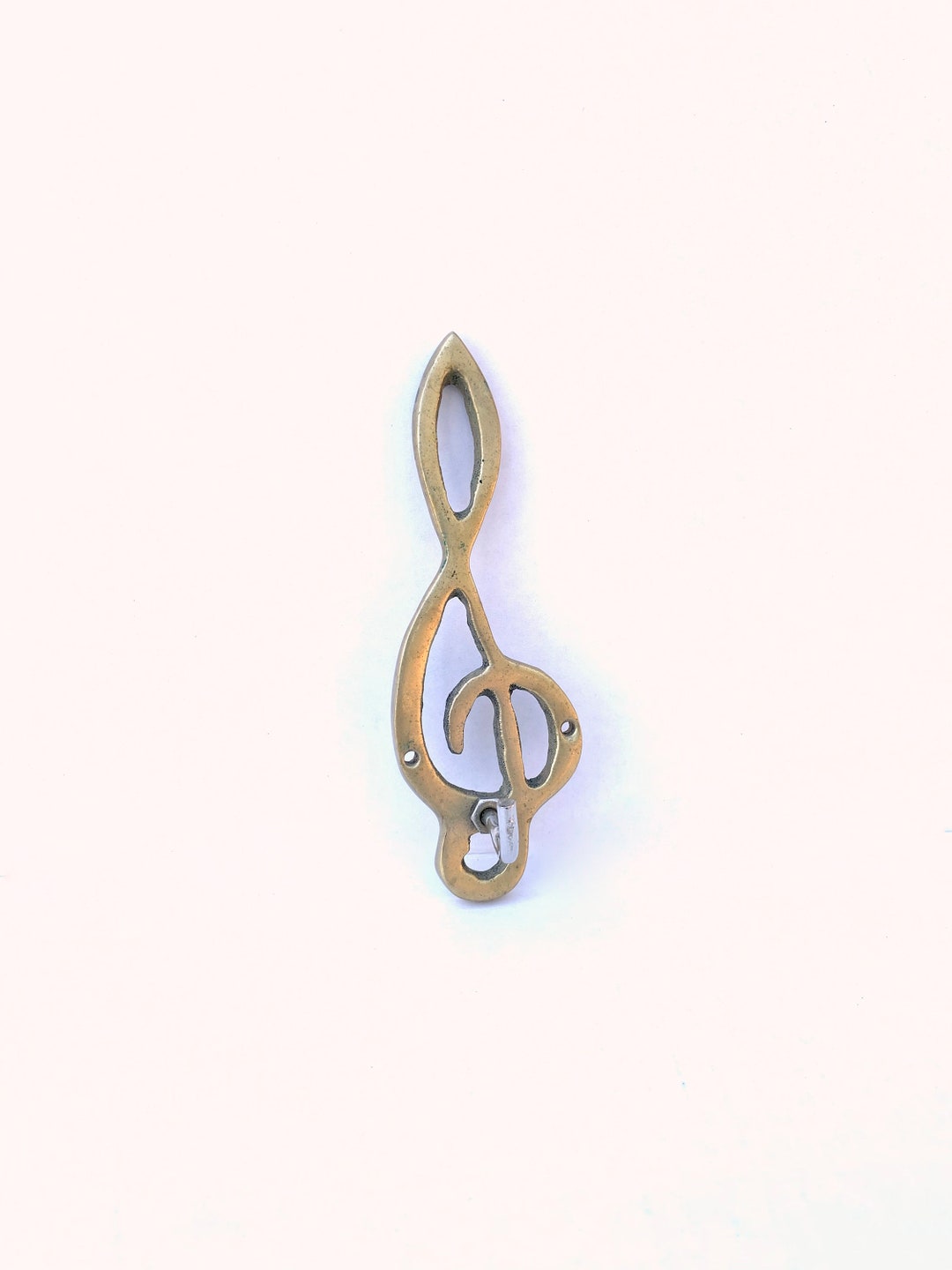 Vintage Brass MUSICAL NOTE Wall Hookbrass Wall Hanger - Etsy