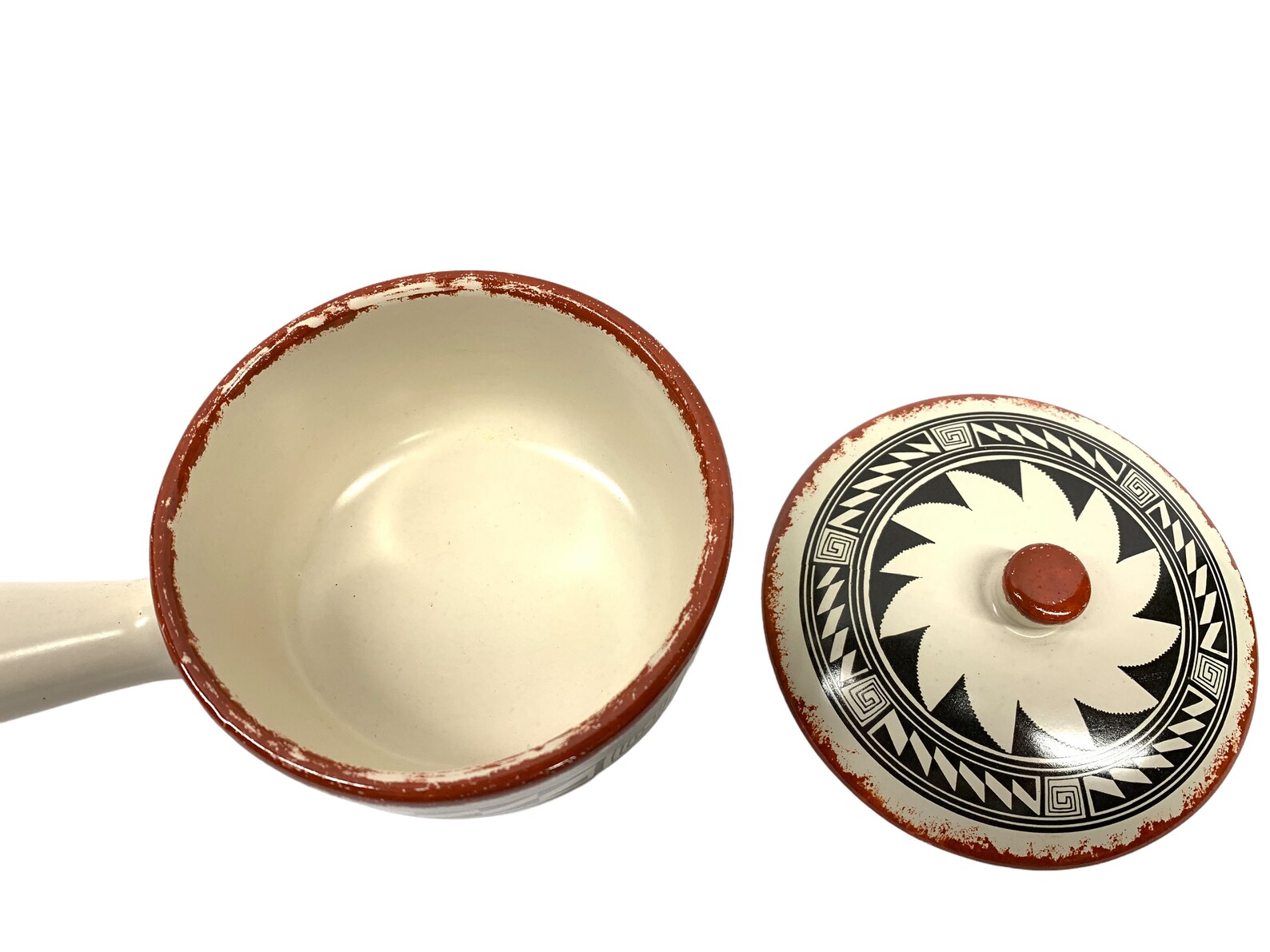 Vintage Kay Mallek Pottery Casserole Dish With Lid, Southwestern Decor ...