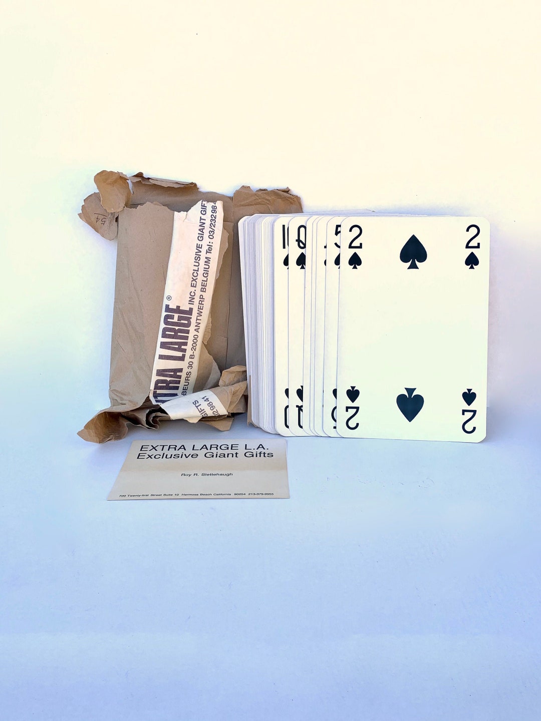 Vintage Extra Large Playing Cards: Novelty Table Game, Belgium ...