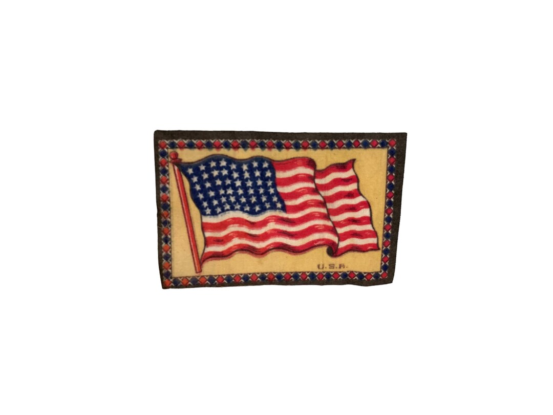 Antique Flag USA Tobacco Felt~american Flag Cigar Flannel~u.s.a. Flag ...