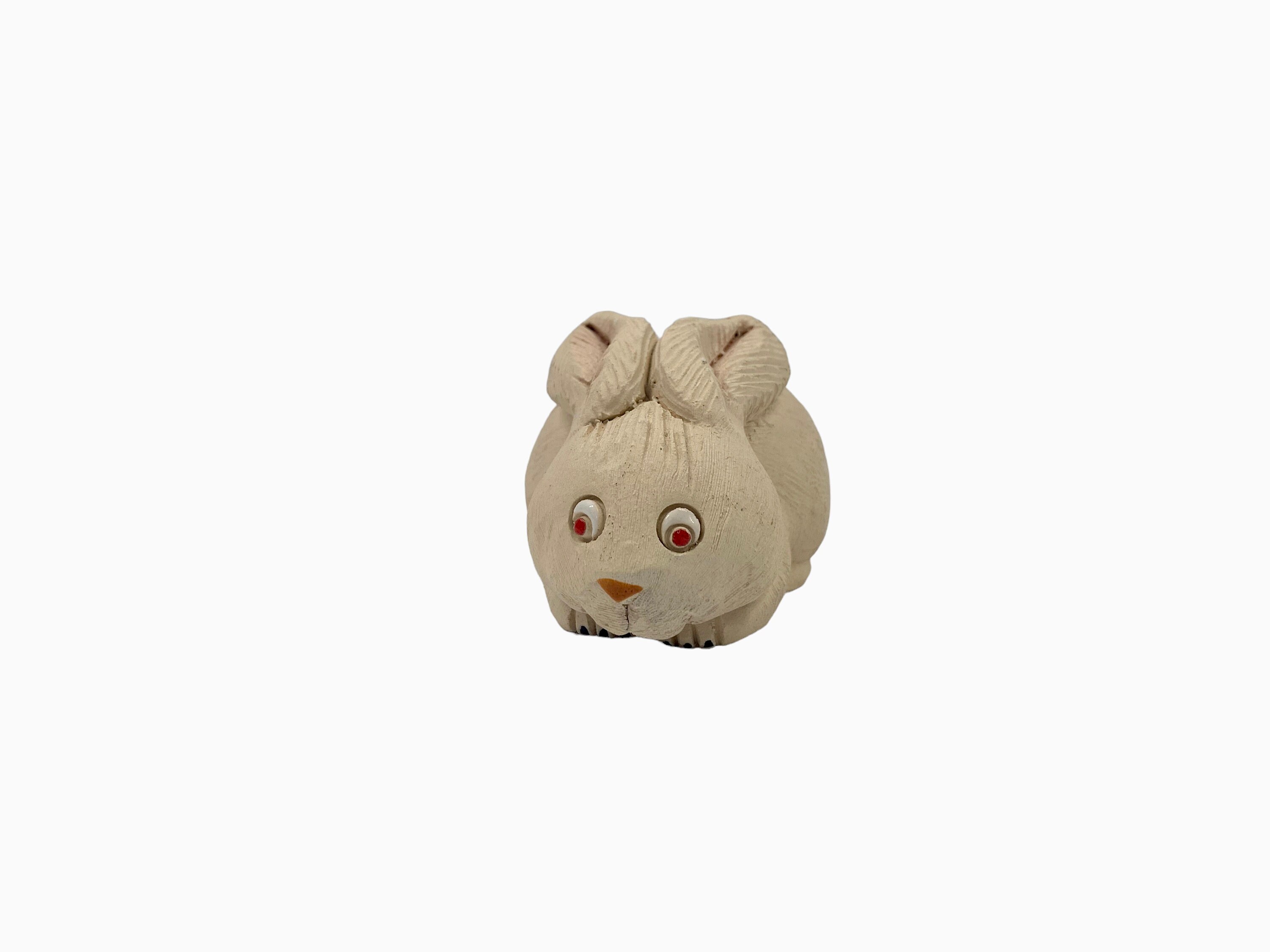 Vintage Rinconada Uruguay Rabbit Figurine, Signed Ceramic Bunny Decor ...