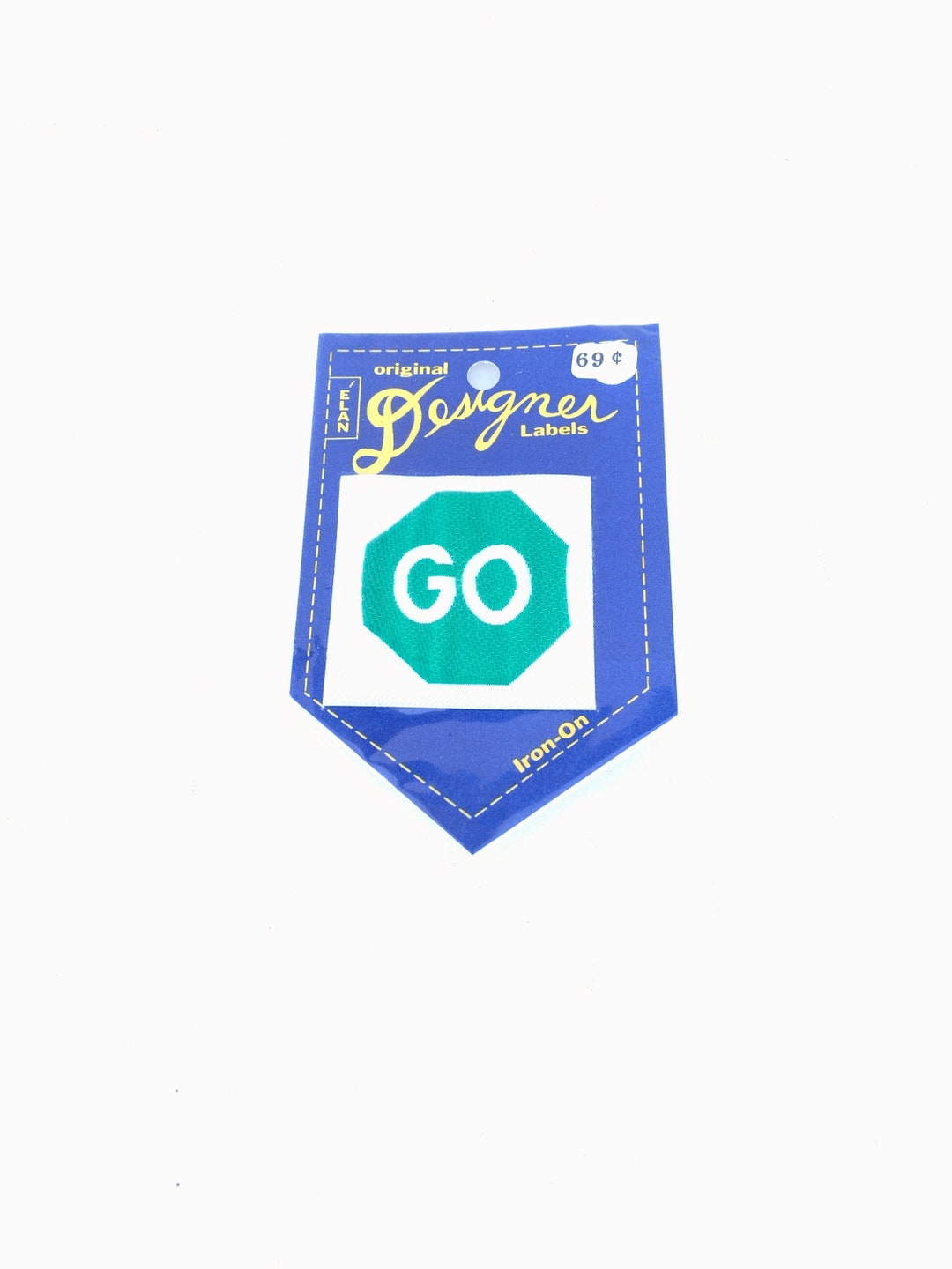 Vintage GO Green Light Green GO Sign Patch~elan' Original Designer ...