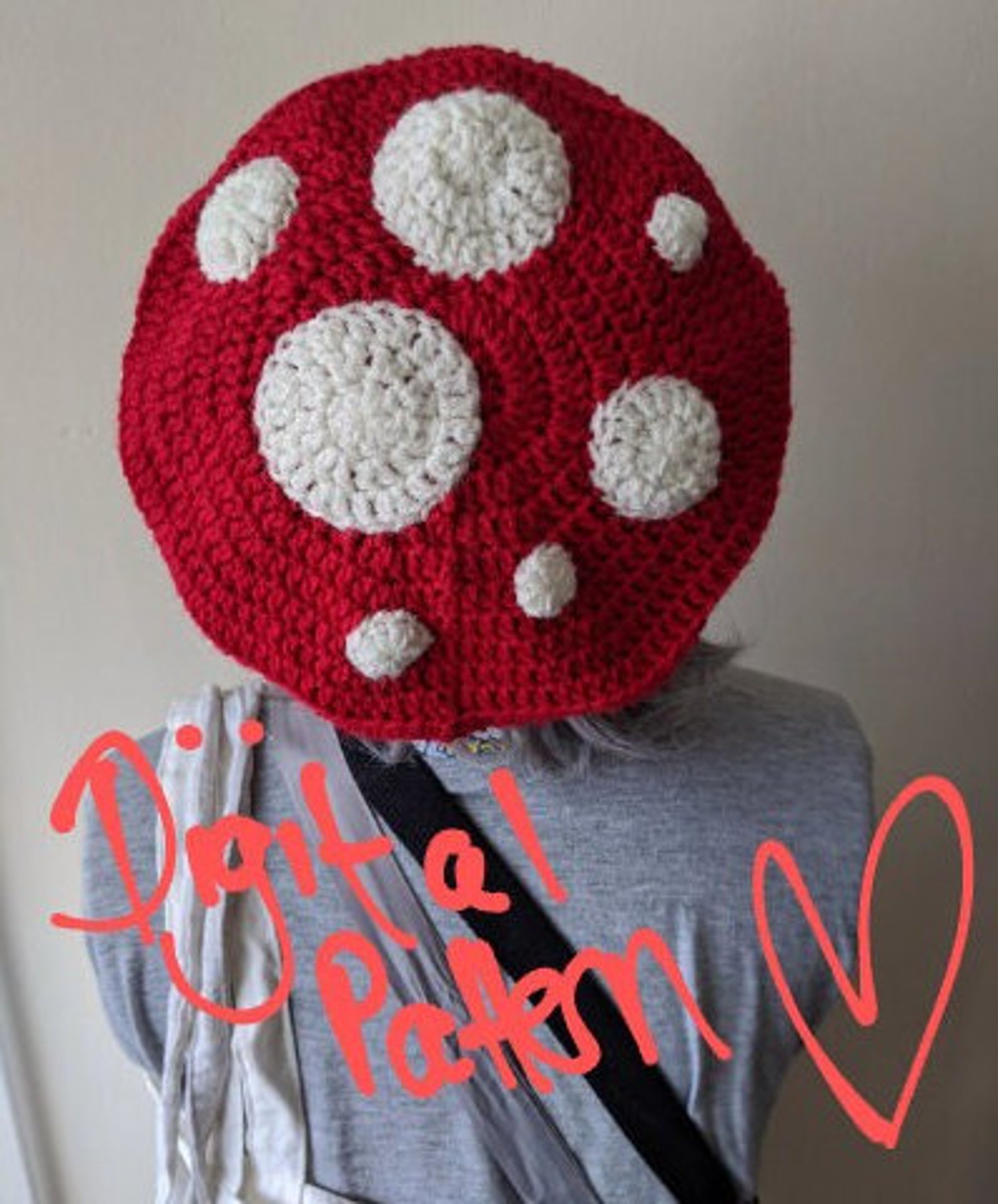 Crochet Mushroom Toadstool Hat PATTERN ONLY - Etsy