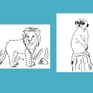Dot Drawings: African Animals - Drawing With Dots - Dot to Dot - Ocean ...