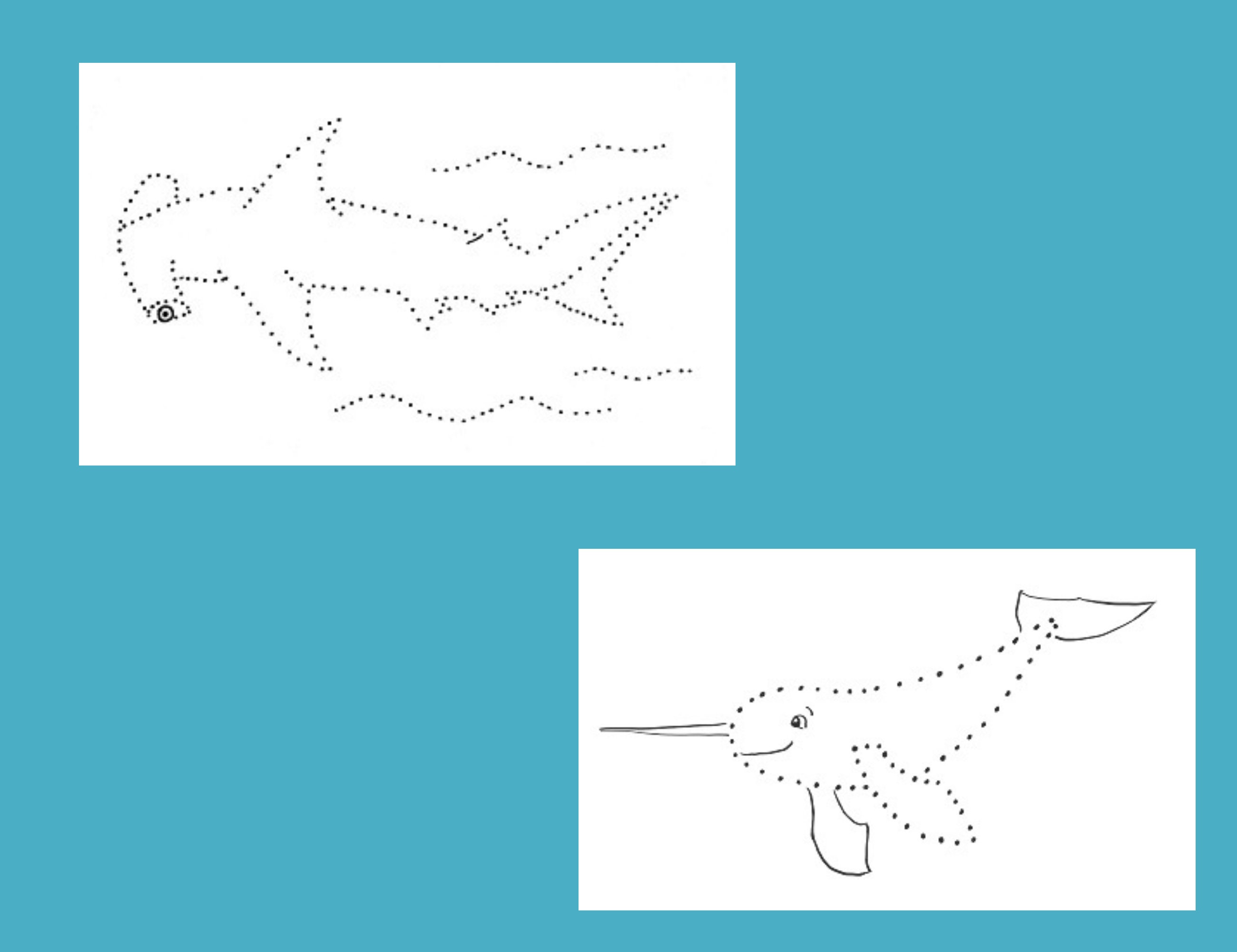 Sea Animals Worksheets Set #1- Drawing With Dots - Dot to Dot - Ocean ...