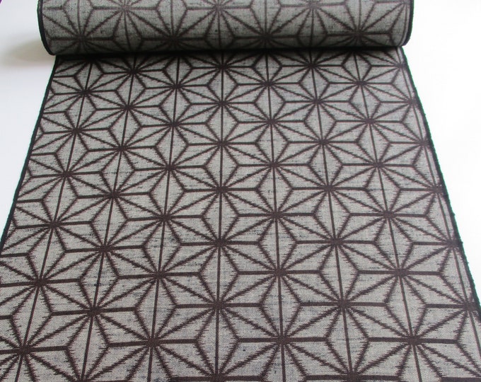 LIMITED STOCK - Japanese Kimono Fabric - Wool - Woven - Asanoha Pattern ...