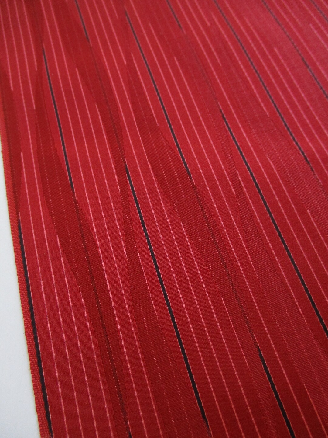 Japanese Raincoat Fabric Ama Coat Fabric Silk Stripes Colour Red and ...