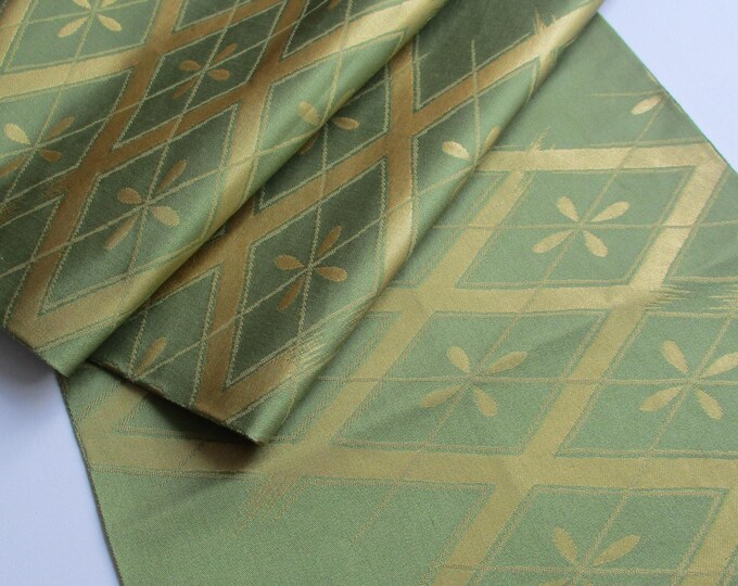 LAST PIECE - Japanese Obi Fabric - Hishi (diamond) - Used - Colour ...