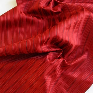 Japanese Raincoat Fabric Ama Coat Fabric Silk Stripes Colour Red and ...