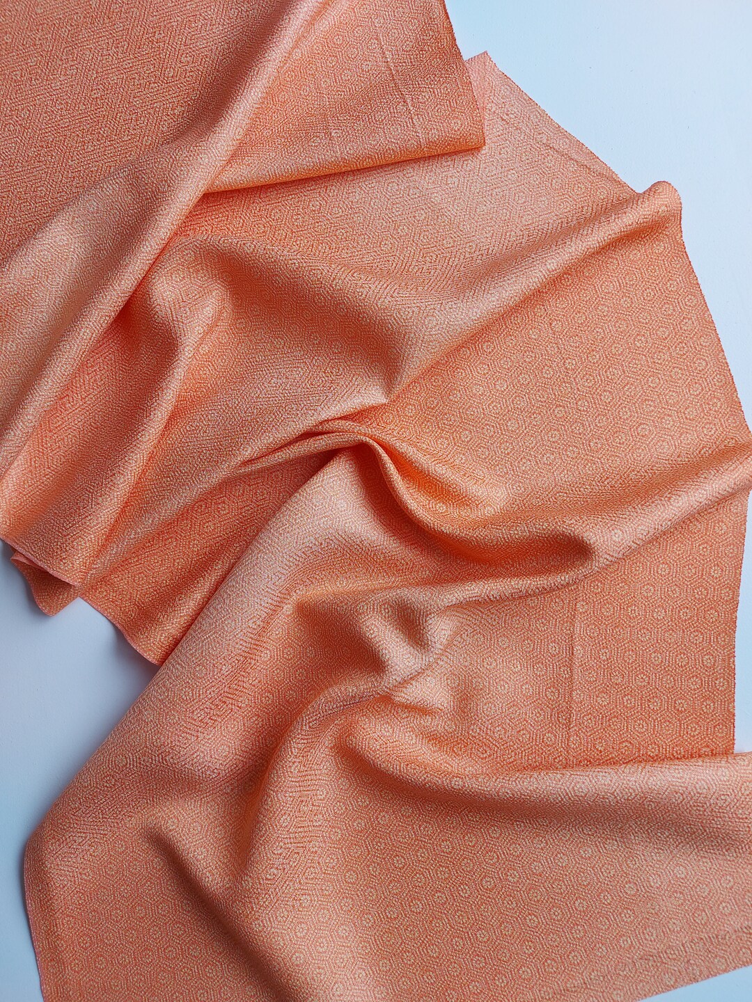 Japanese Kimono Fabric - Upcycle - Silk - Flower Kikko - Kōjitsunagi ...