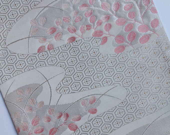 LIMITED STOCK Japanese Obi Fabric Bush Clover Stream Used Fabric 50 Cm ...