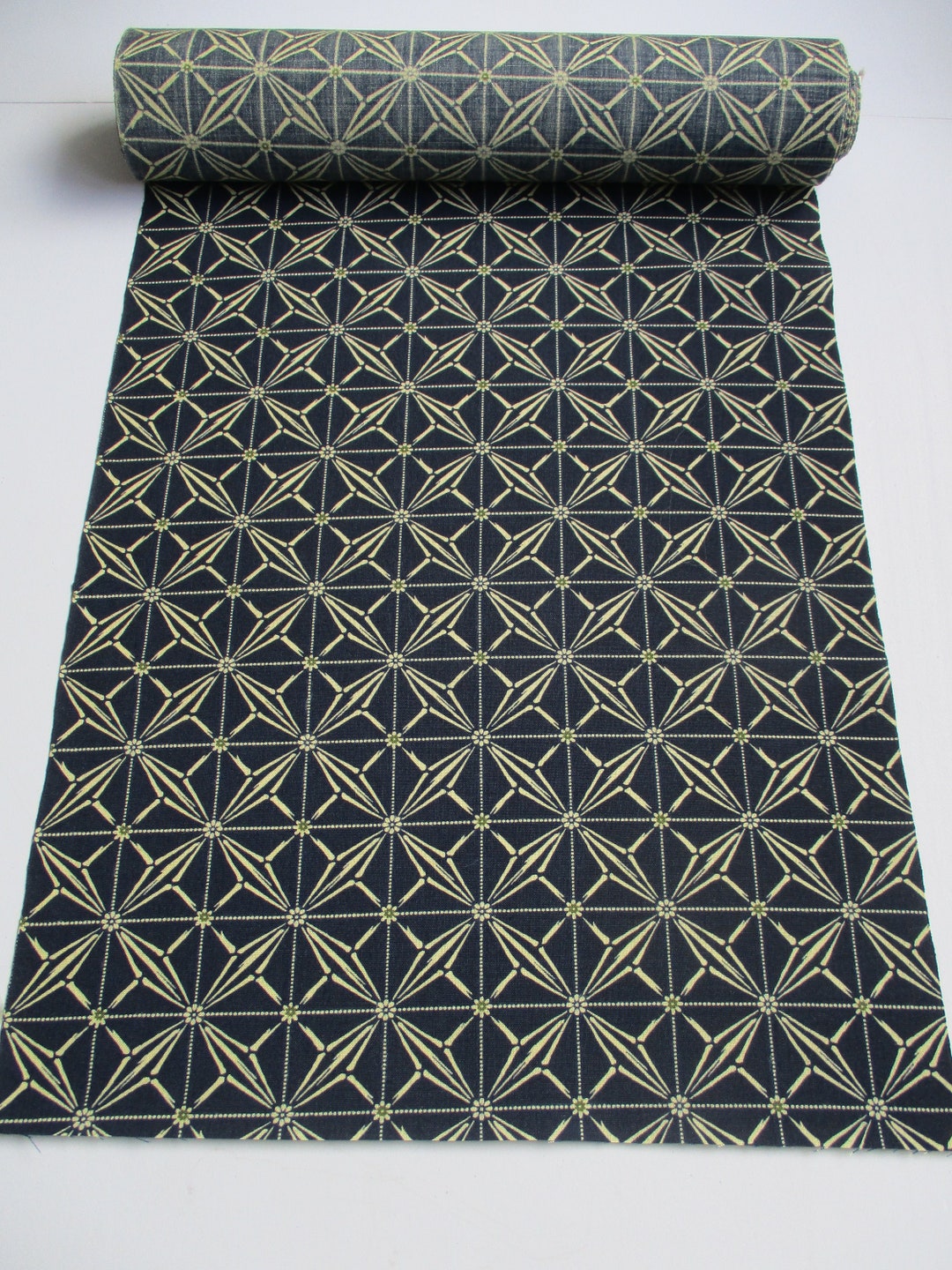 Japanese Kimono Fabric - Wool - Woven - Tasuki With Flower - Colour ...