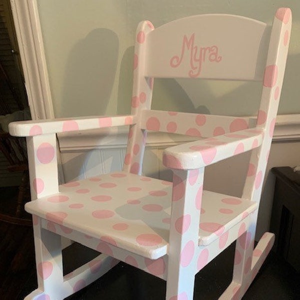 Painted Rocking Chair - Etsy