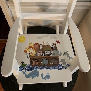 Personalized Child's Rocking Chair: IN THE ARK - Etsy
