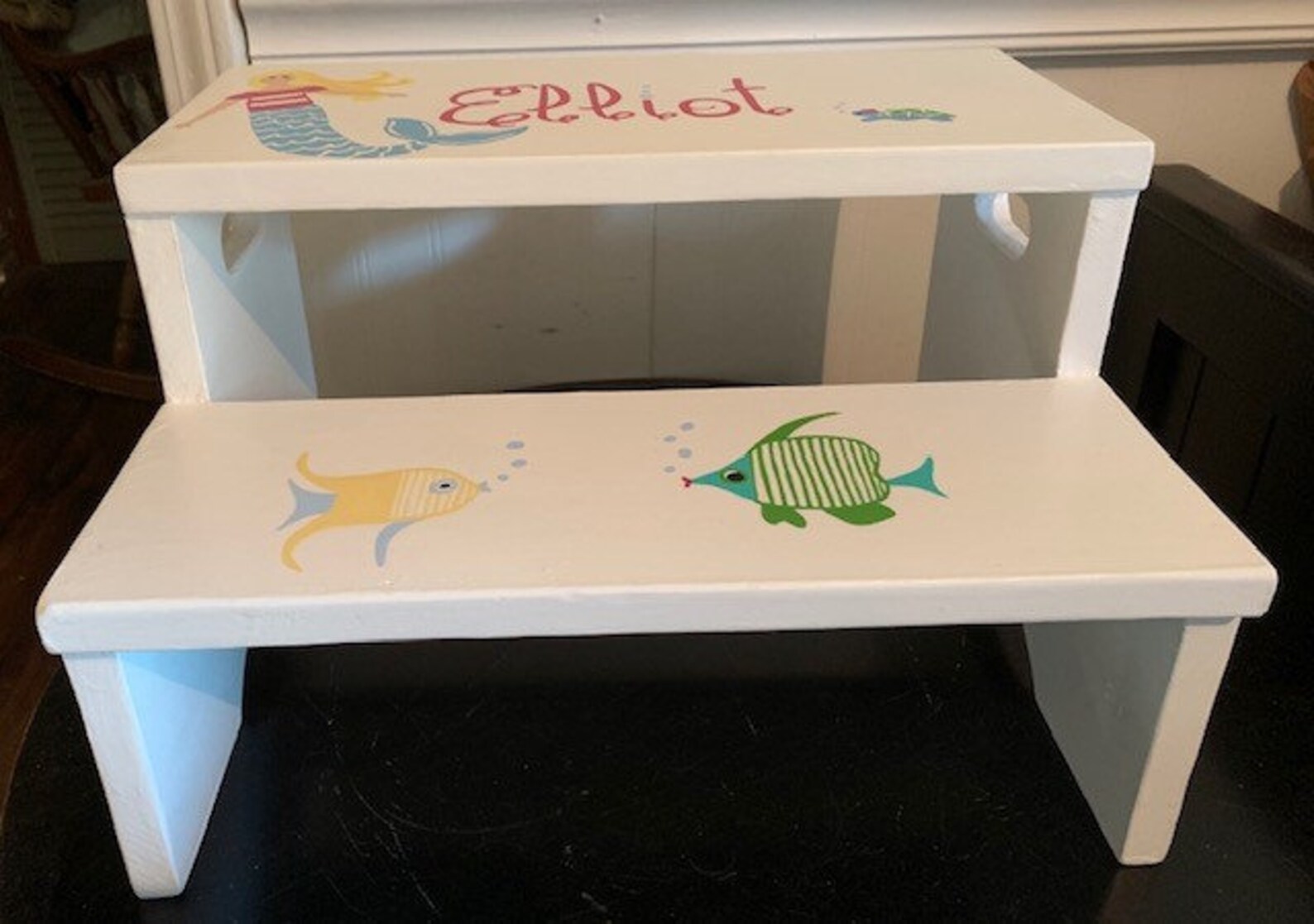 Child's Dual Step Stool: Meredith the Mermaid FREE - Etsy