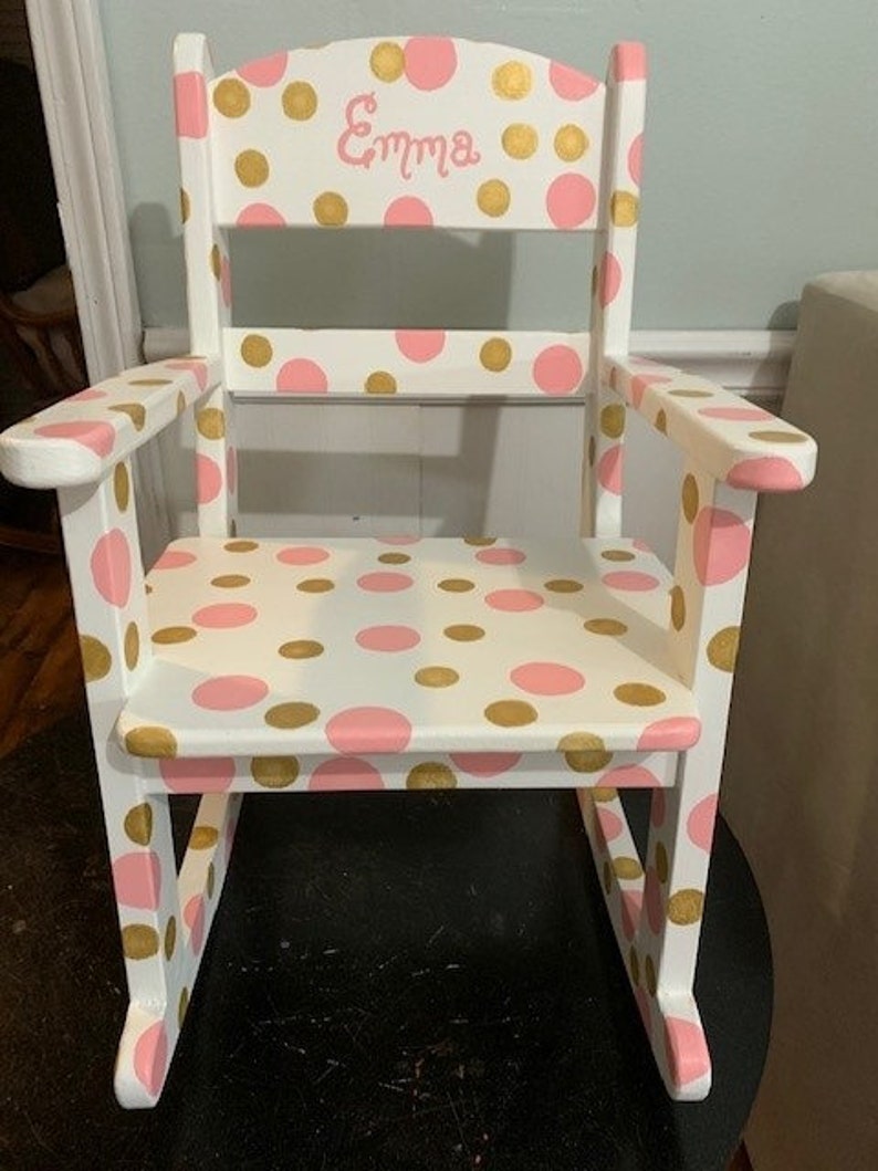 Personalized Child's Rocking Chair: A Little Bling - Etsy