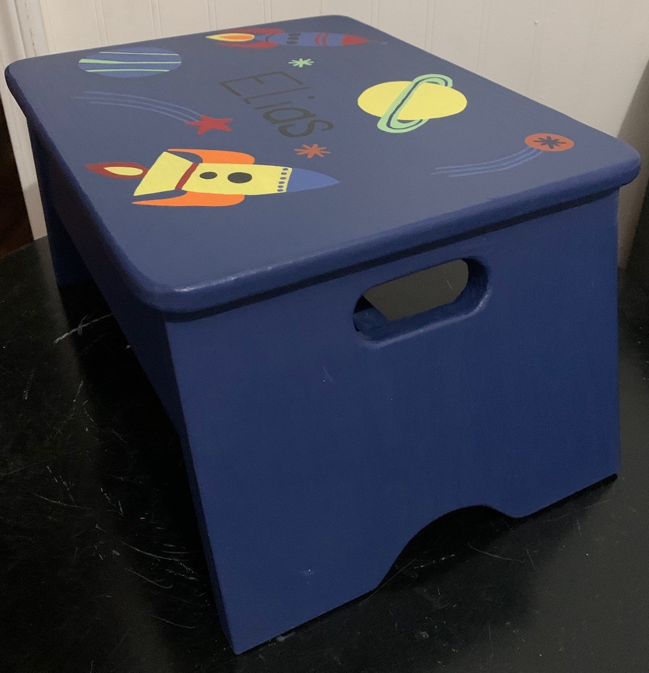 Child's Single Step Stool: in a Galaxy Far Far Away FREE | Etsy