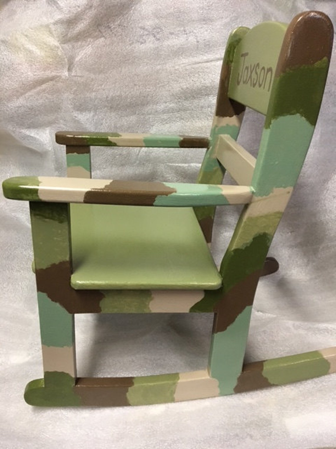 Can You See Me Camo Child's Rocking Chair | Etsy
