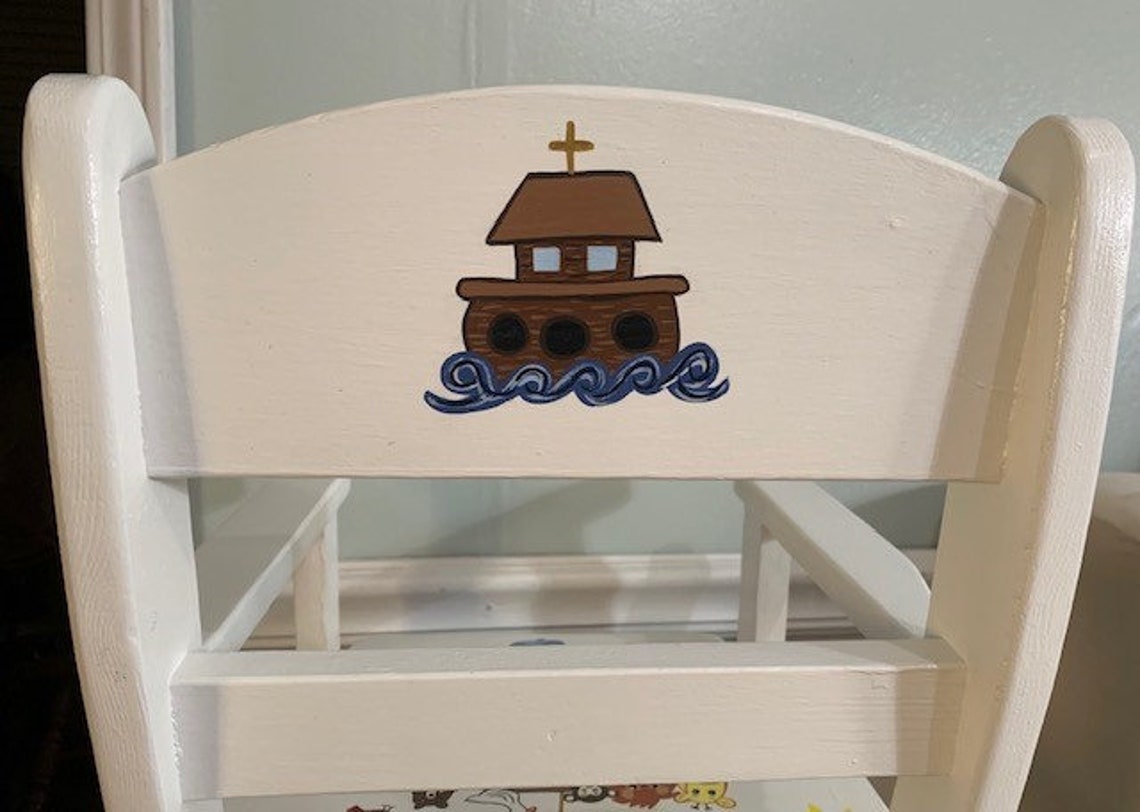 Personalized Child's Rocking Chair: IN THE ARK - Etsy