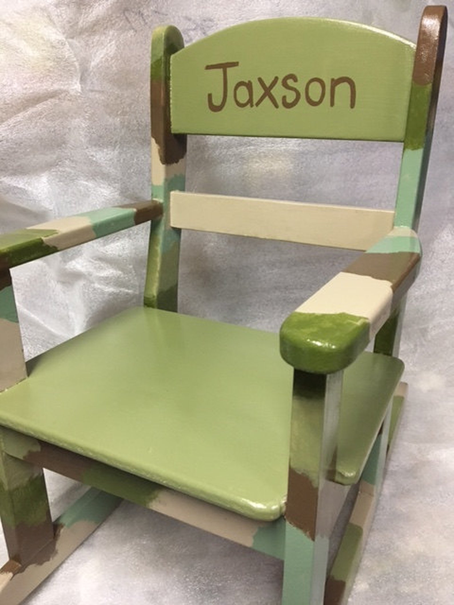 Can You See Me Camo Child's Rocking Chair | Etsy