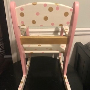 Personalized Child's Rocking Chair: Gold for a Princess - Etsy