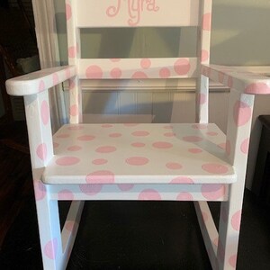 Personalized Child's Rocking Chair: Precious in Pink - Etsy