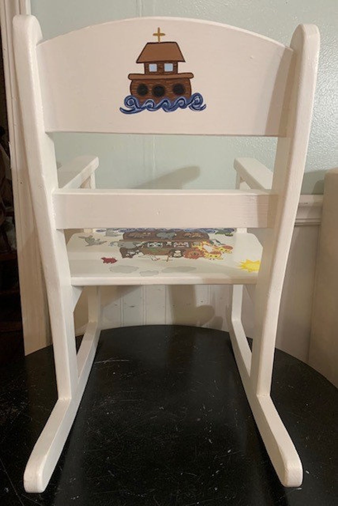Personalized Child's Rocking Chair: IN THE ARK | Etsy