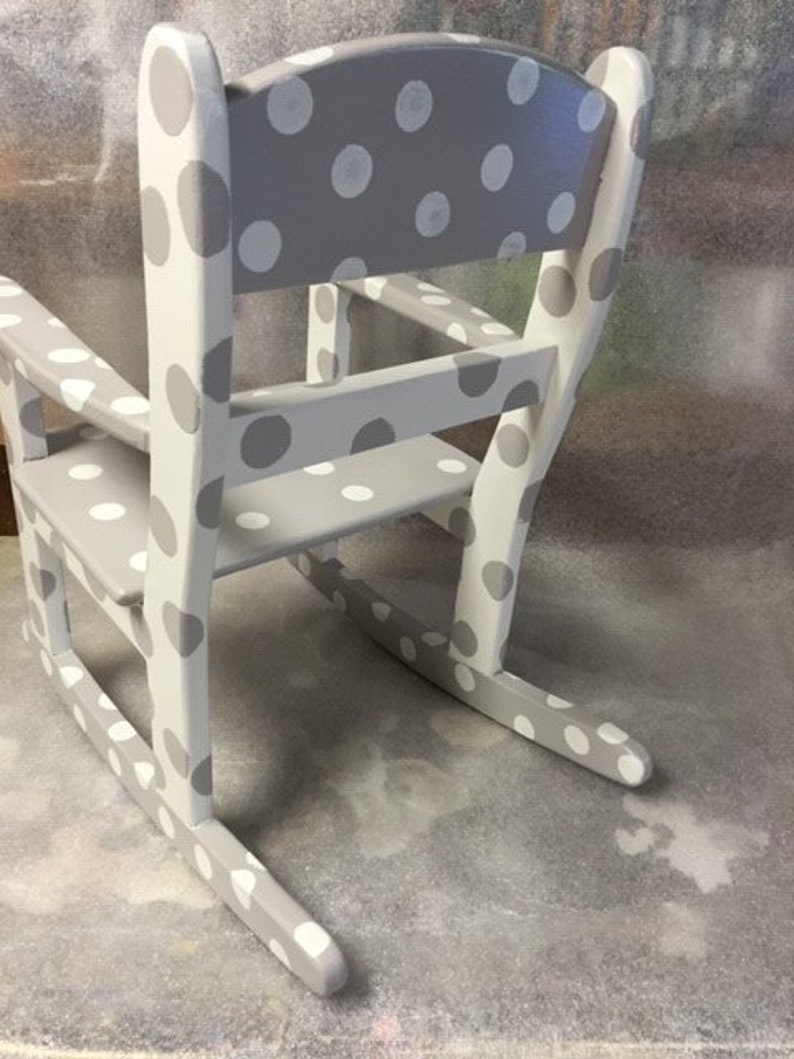 Personalized Child's Rocking Chair: Some Dots for Everyone - Etsy