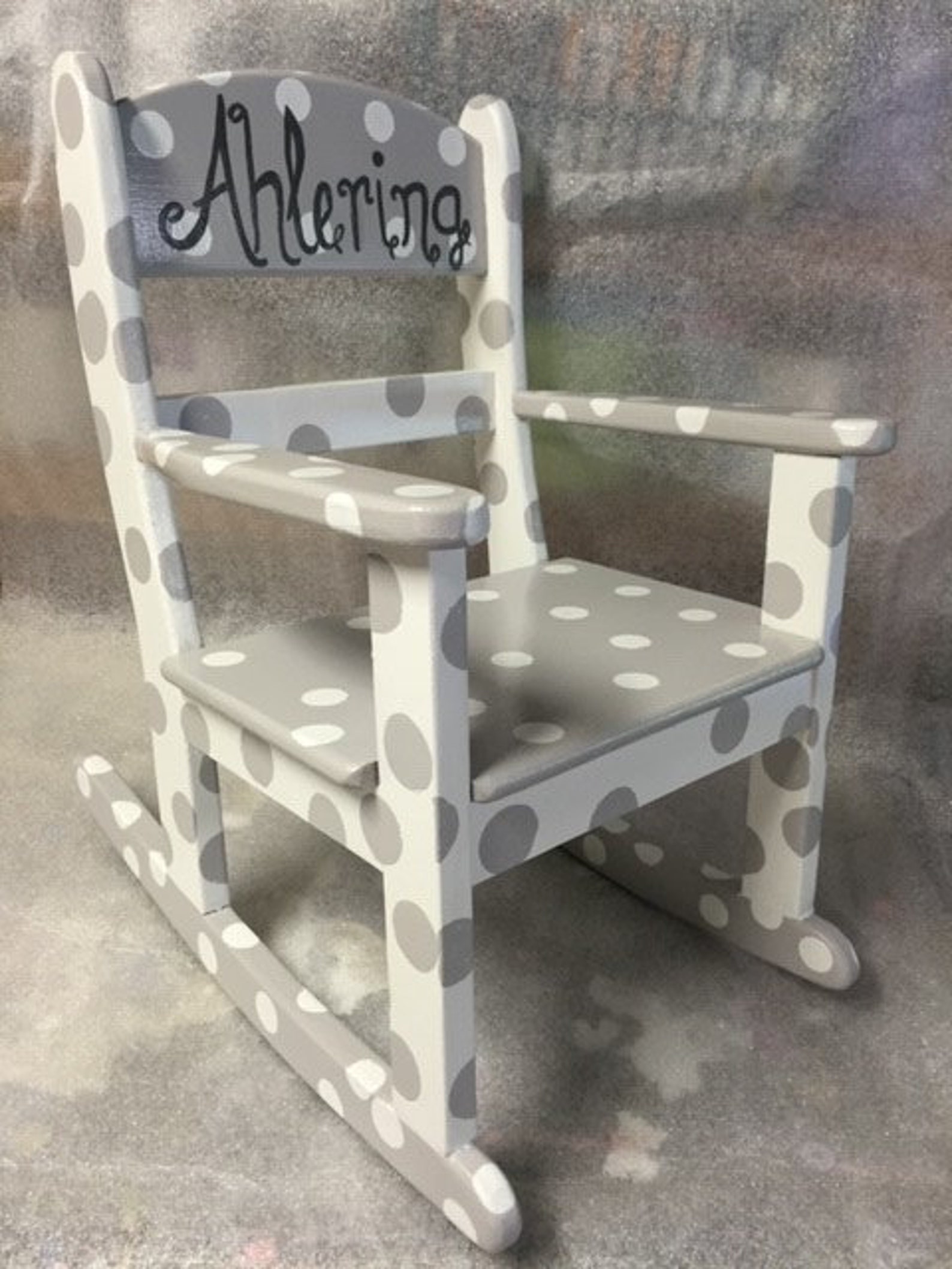 Personalized Child's Rocking Chair: Some Dots for Everyone | Etsy
